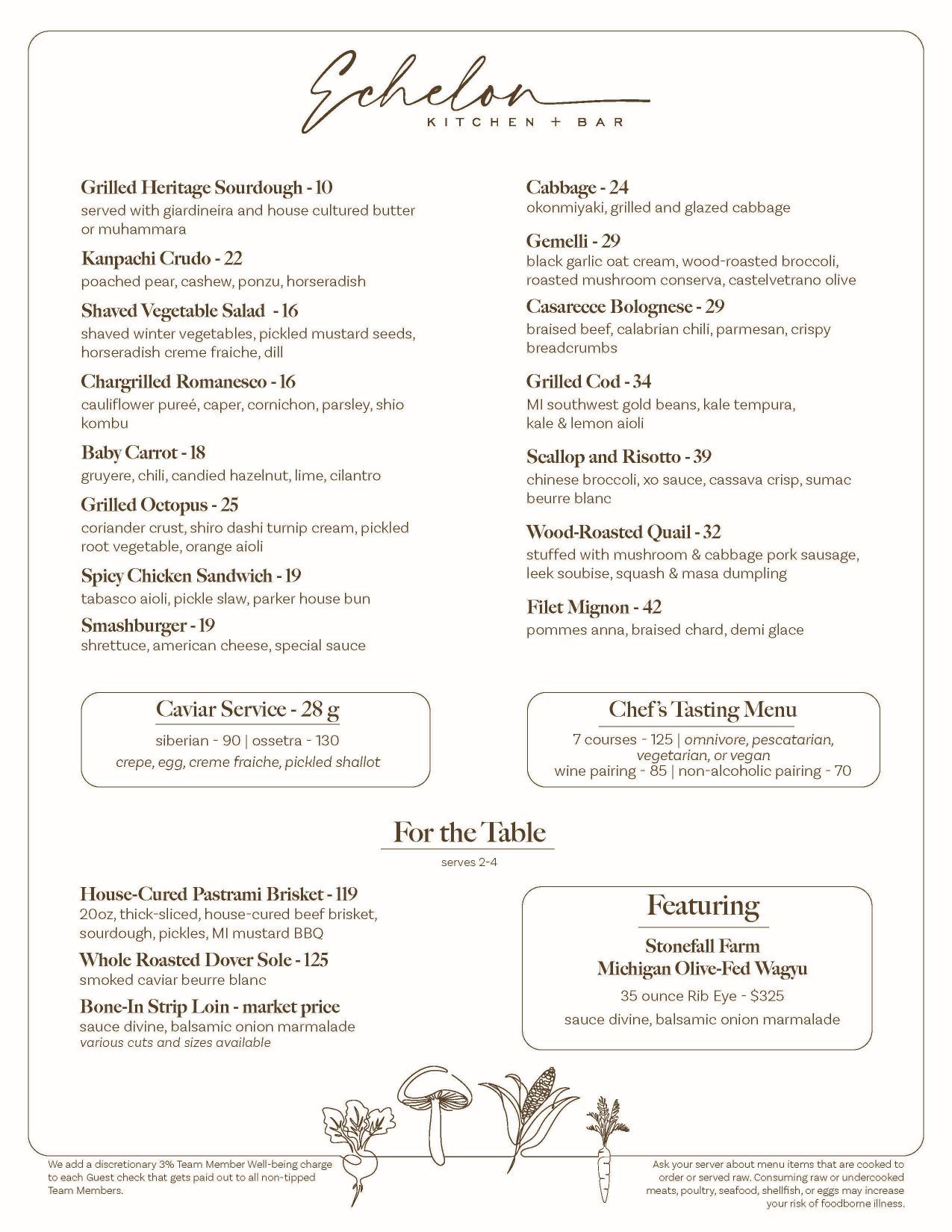 Echelon Kitchen & Bar | Seasonal Menus & Curated Pairings