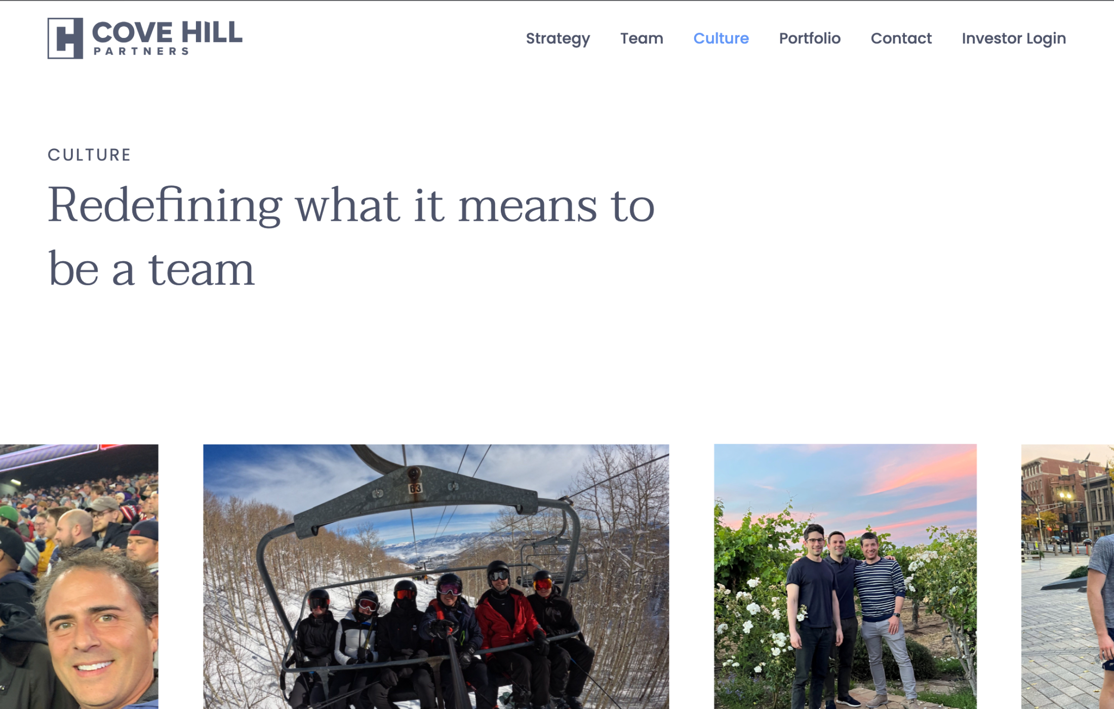 Cove Hill Partners | Culture